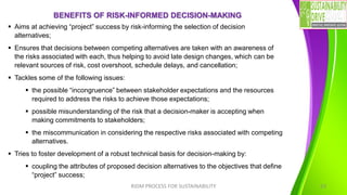 RISK-INFORMED DECISION-MAKING PROCESS FOR CORPORATE SUSTAINABLE ...