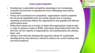 RISK-INFORMED DECISION-MAKING PROCESS FOR CORPORATE SUSTAINABLE ...
