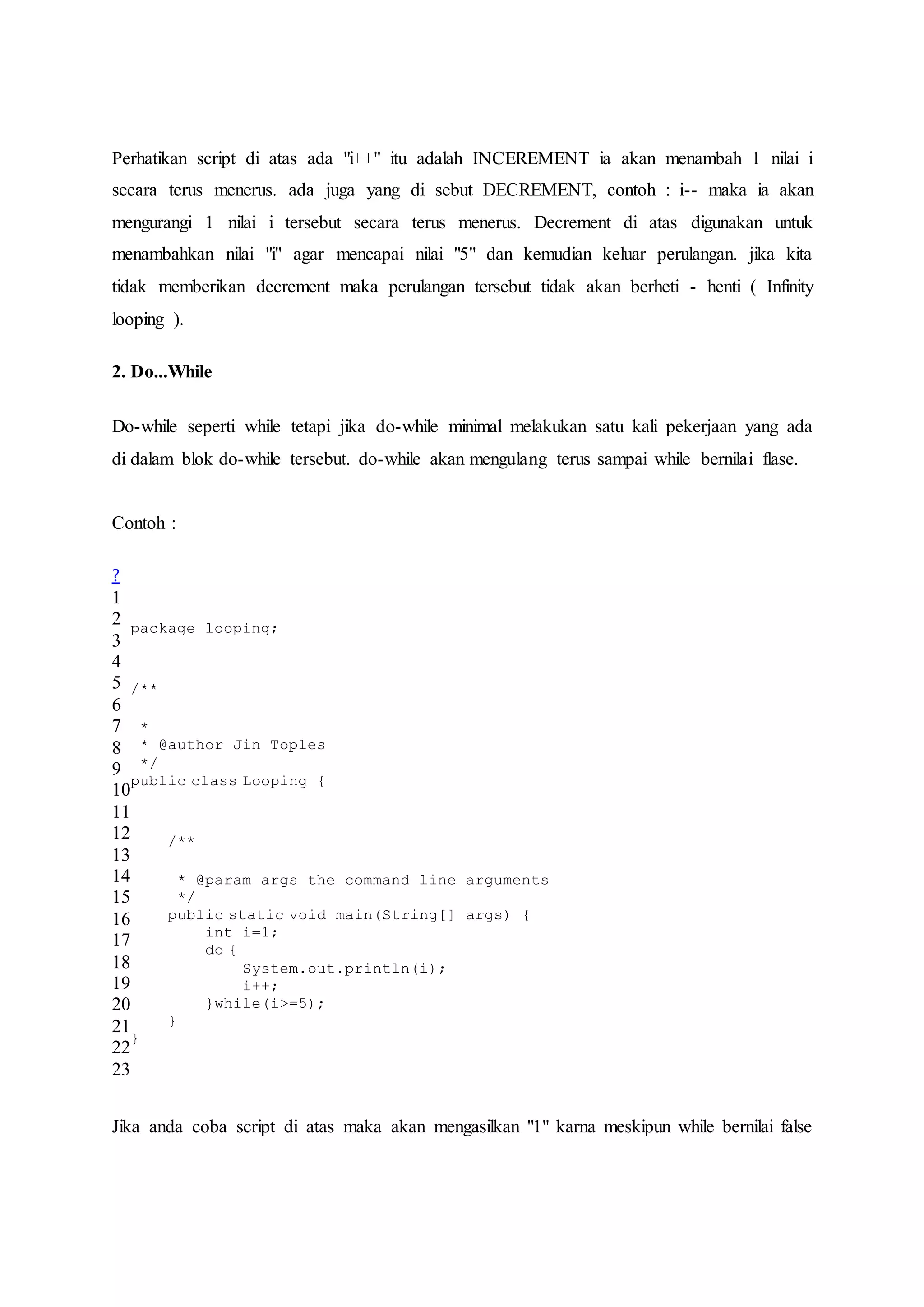 Ridoni,yunus,perulangan | DOCX