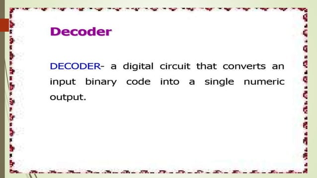 Encoder And Decoder Pptx Computer Software And Applications Computing
