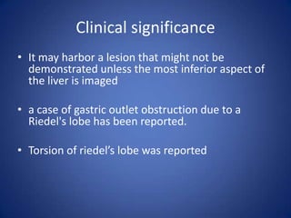 Riedel’s lobe of liver | PPTX | Medical Health