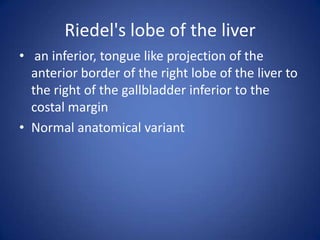 Riedel’s lobe of liver | PPTX | Medical Health