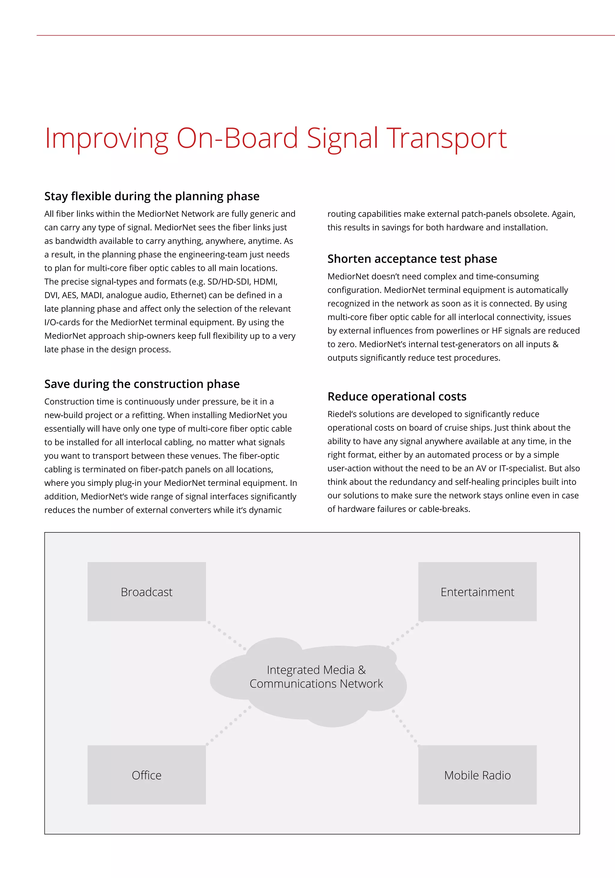 RIEDEL Communications - Solutions for Cruise Ships | PDF