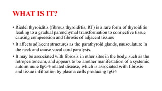 Riedel thyroiditis | PPT