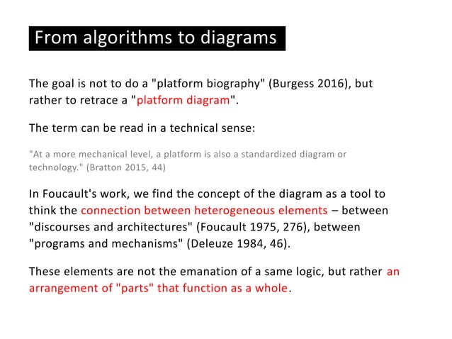 From Algorithms to Diagrams: How to Study Platforms? | PPT