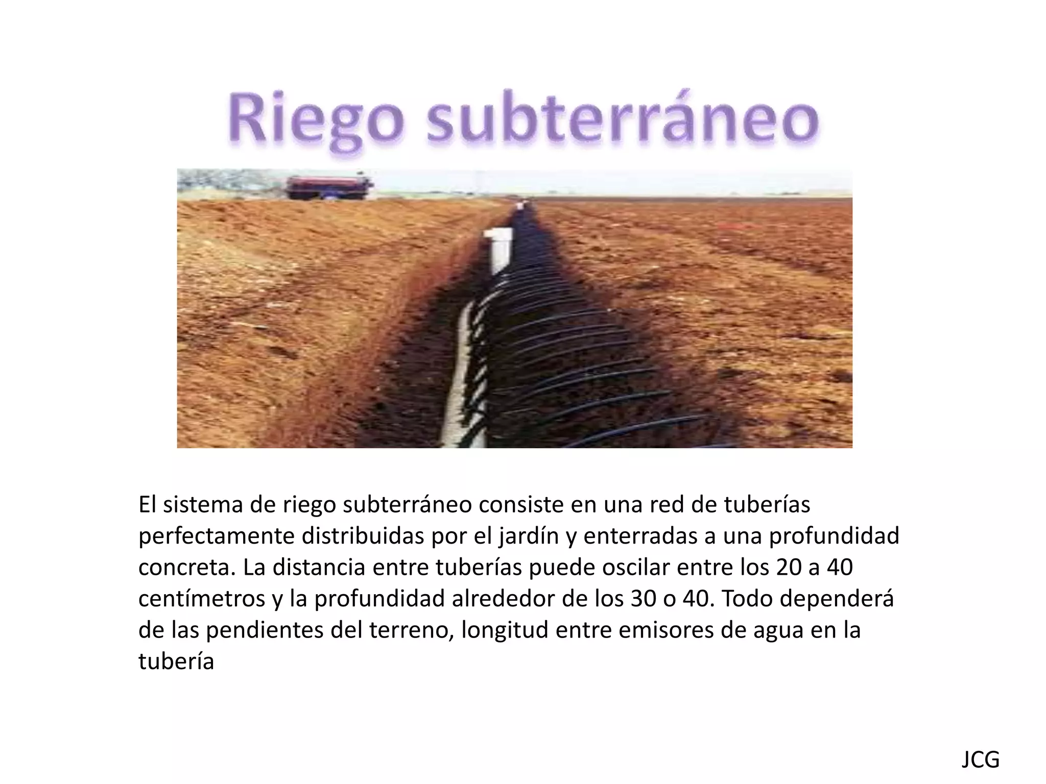 Riego, drenaje y manejo de suelos agricolas | PPTX | Agriculture ...