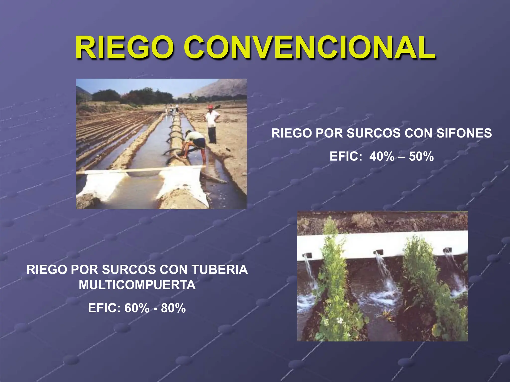 Riego tecnificado para una agricultura eficiente | PPT