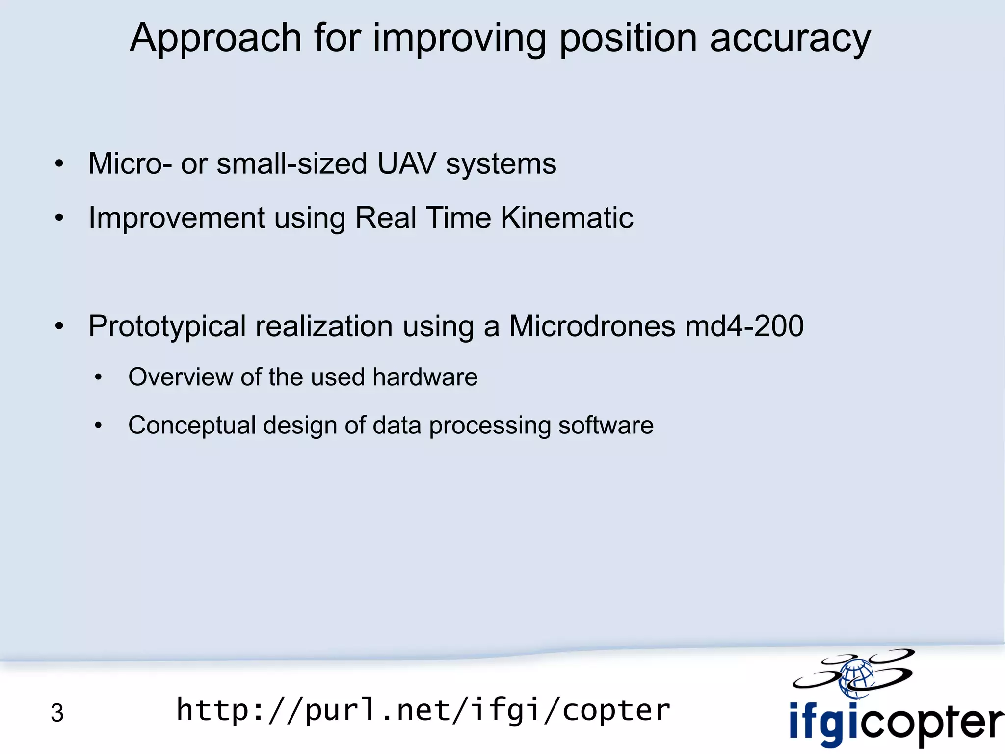 High-precision Positioning and Real-time Data Processing of UAV-Systems ...