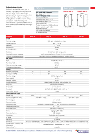 Riello master-industrial-ups-datasheet | PDF | Home Appliances | Home & Garden