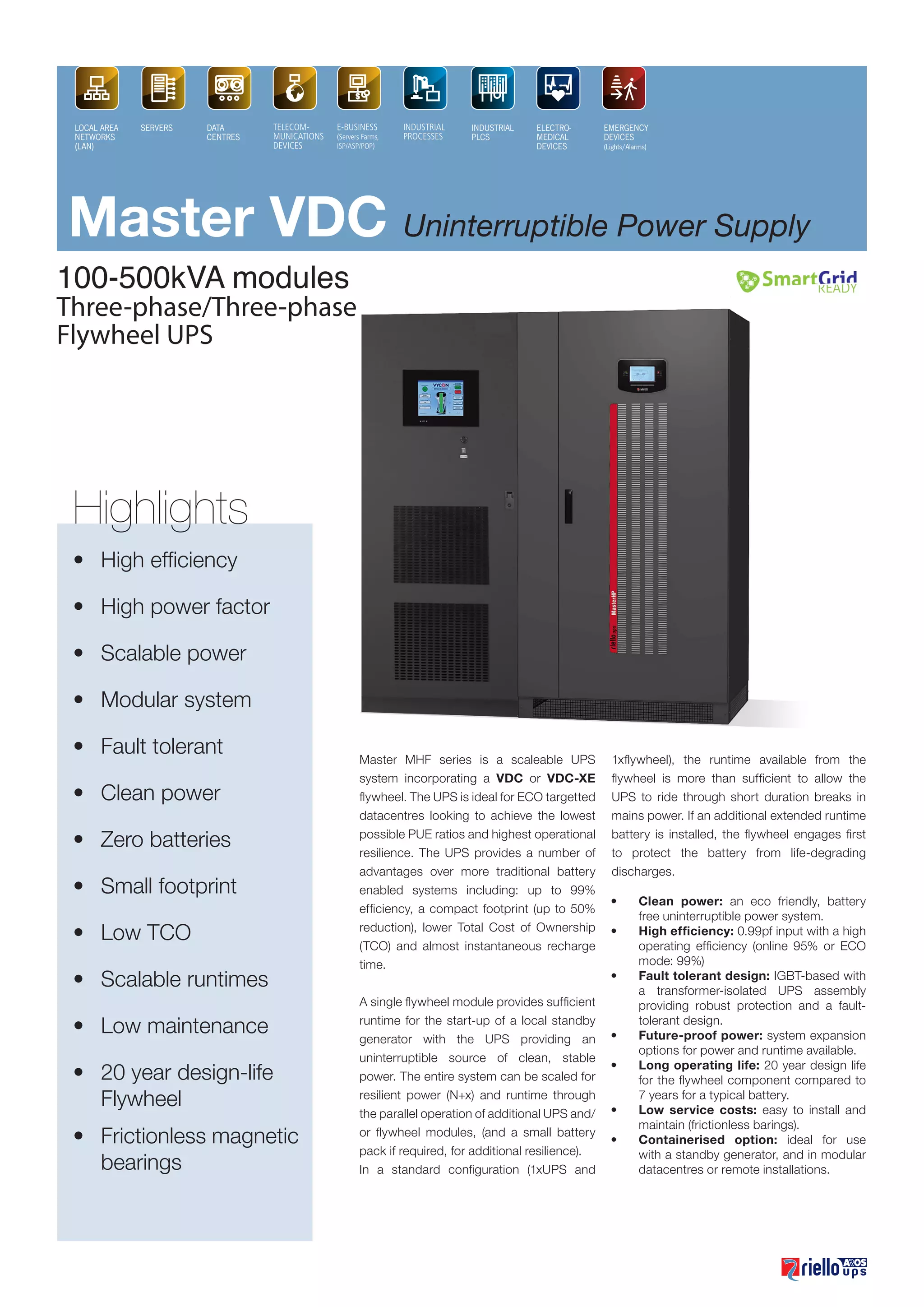 Riello master-ups-vdc | PDF