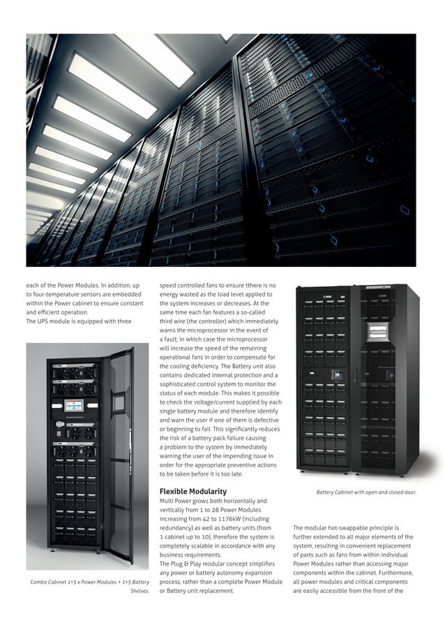 Riello multi-power-modular-ups-datasheet | PDF