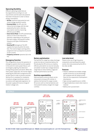 Ecopowersupplies: Riello sentinel-pro-ups-datasheet | PDF