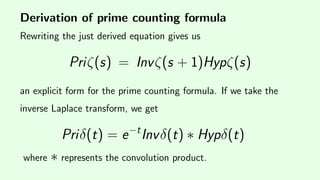 Explicit Formula for Riemann Prime Counting Function | PDF