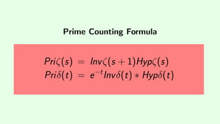 Explicit Formula for Riemann Prime Counting Function | PDF