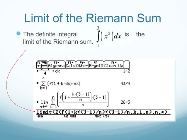 Riemann sumsdefiniteintegrals | PPT | Physics | Science