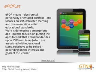 ePOP: electronically, personality orientated portfolio – using mobile ...