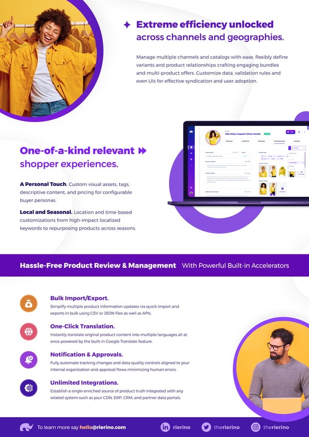 Rierino Commerce Platform - PIM Solution | PDF