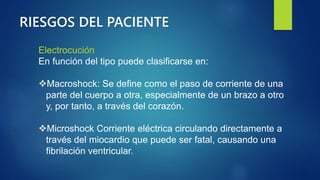 Riesgos ambientales, laborales y del paciente en el quirofano | PPTX