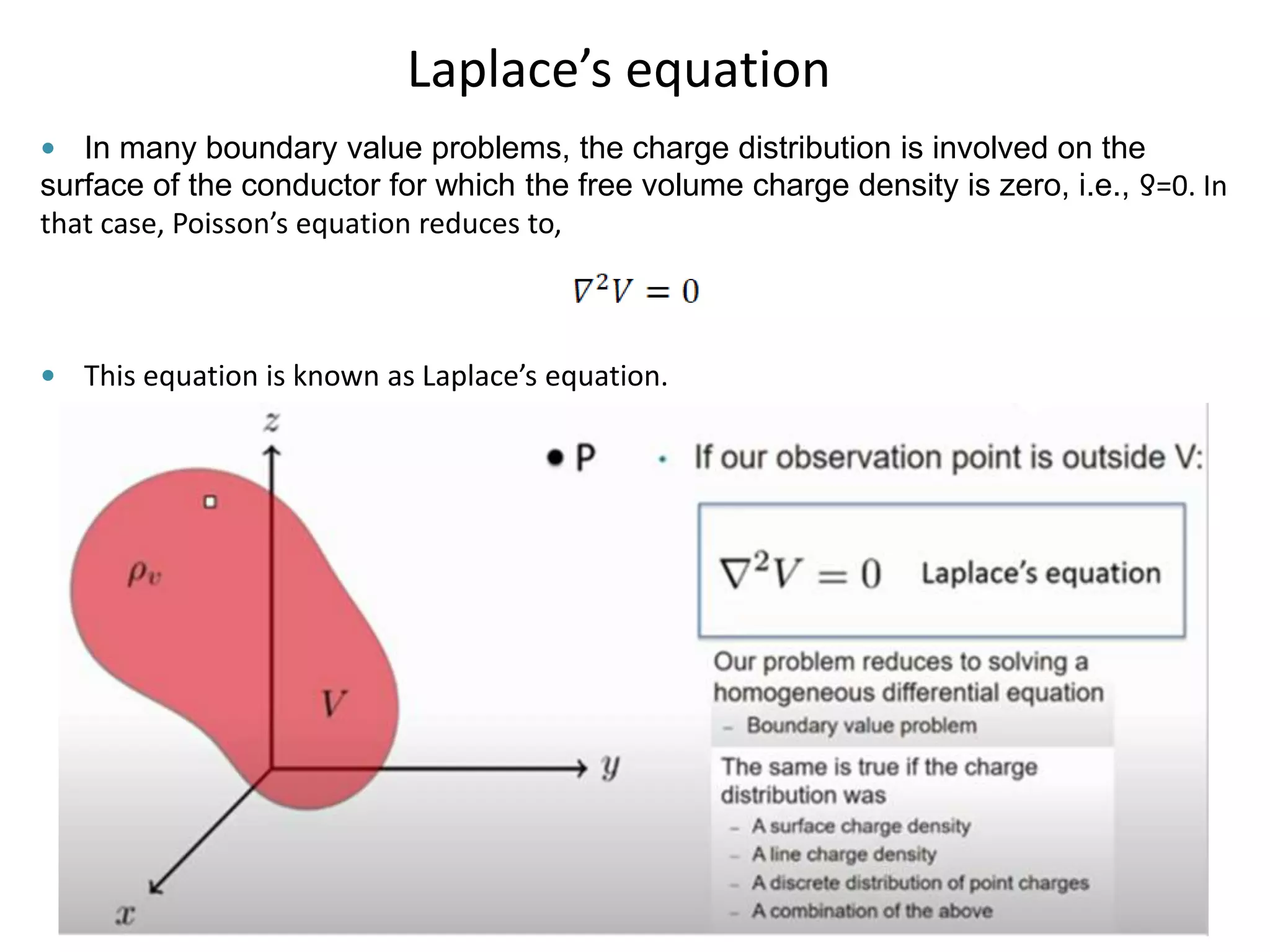 Introduction to Laplace and Poissons equation | PPTX