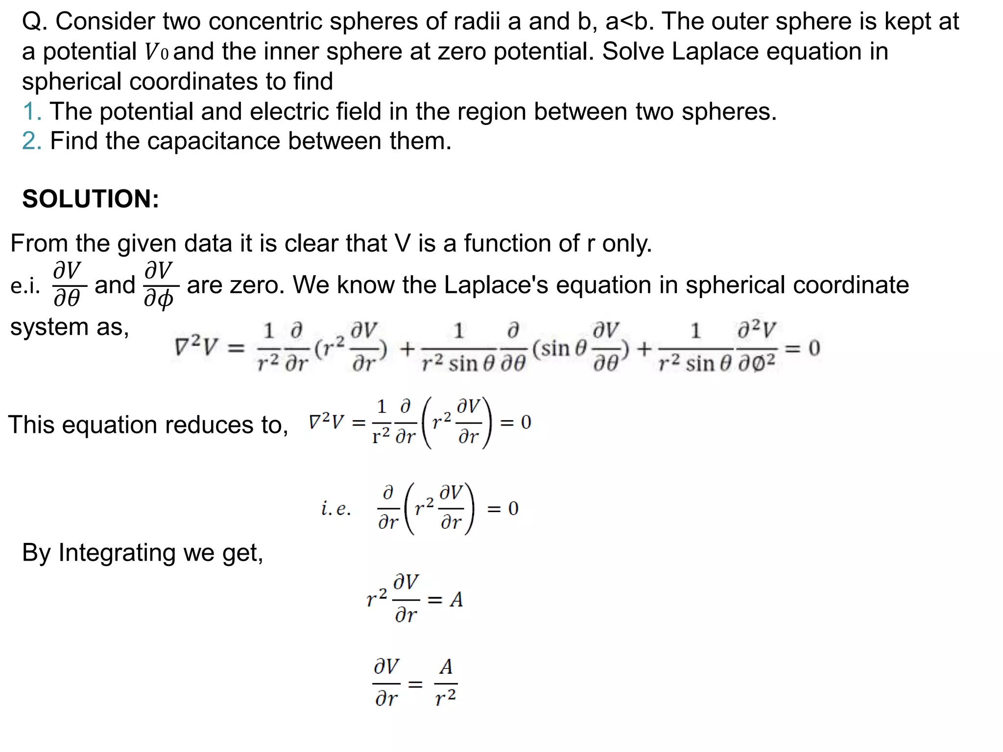 Introduction to Laplace and Poissons equation | PPTX