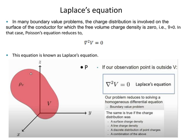 Introduction to Laplace and Poissons equation | PPTX | Physics | Science