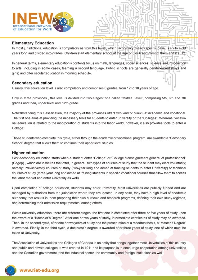 Canadian Education System | PDF | Free Download