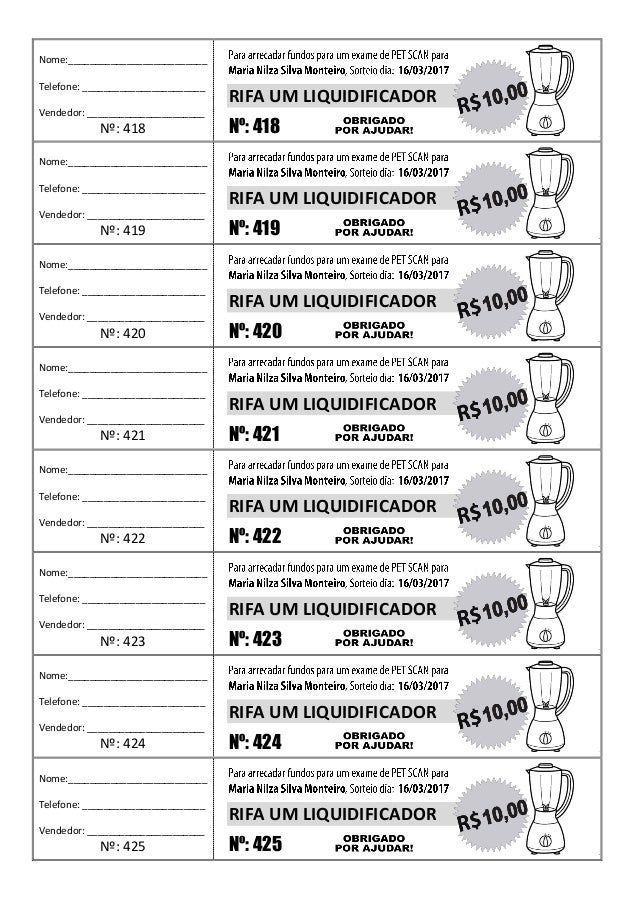Modelo De Rifas Para Mac Rifa Se Uma Cesta Básica: Em Prol Do