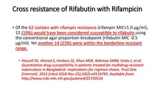 Rifabutin IN DRUG RESISTANT TB | PPT