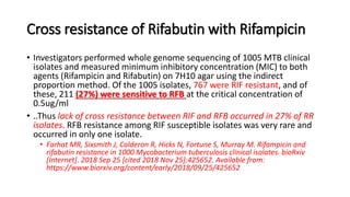 Rifabutin IN DRUG RESISTANT TB | PPT