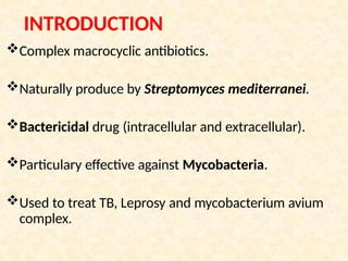 Pharmacognosy of rifamycin antibiotics.pptx