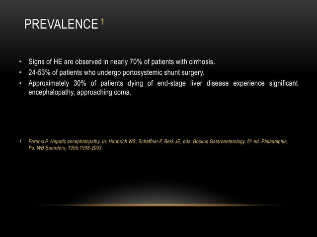 Rifaximin treatment in hepatic encephalopathy | PPTX