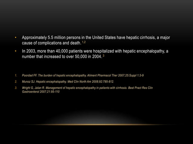 Rifaximin treatment in hepatic encephalopathy | PPTX