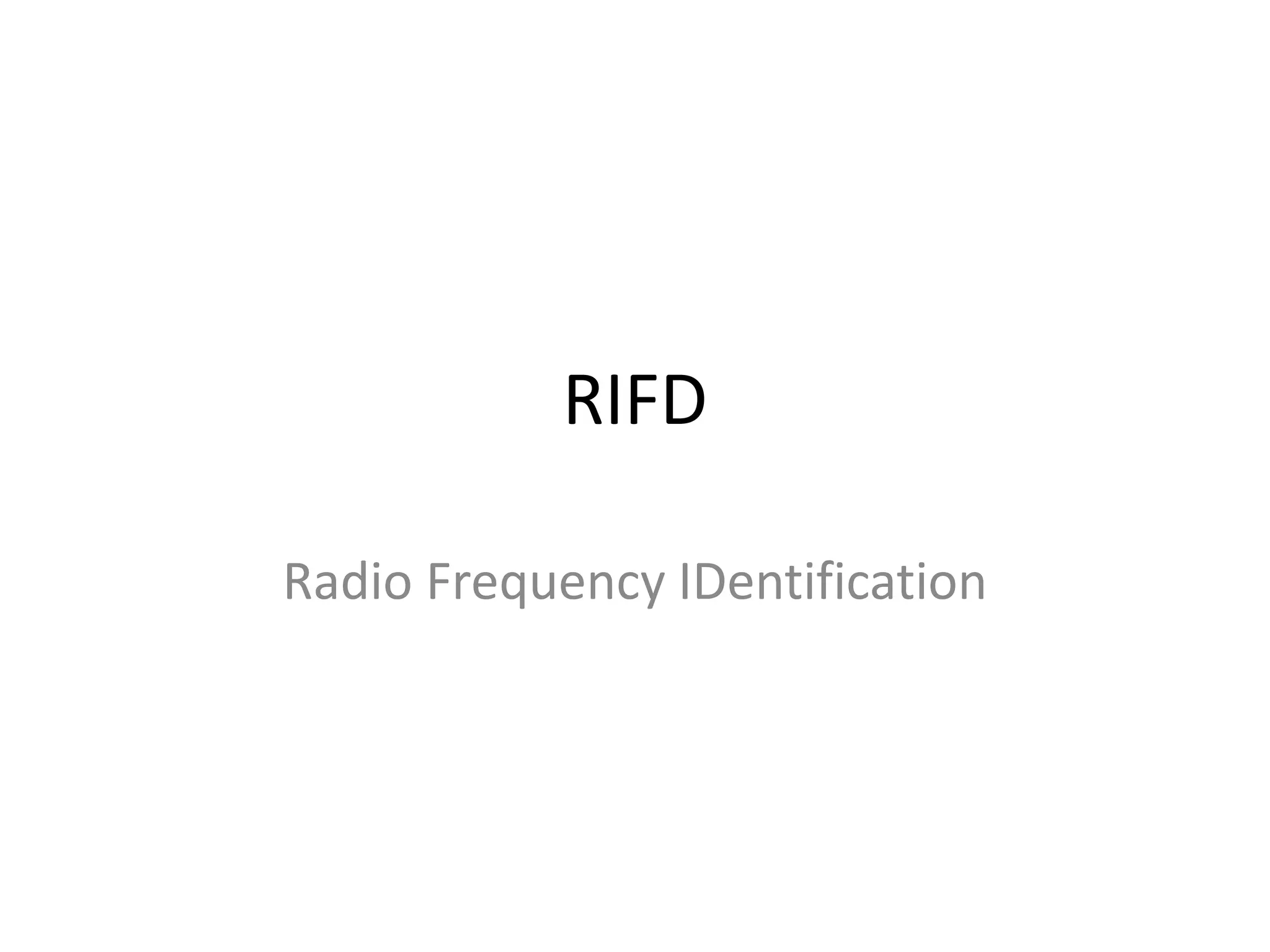 Rifd | PPT