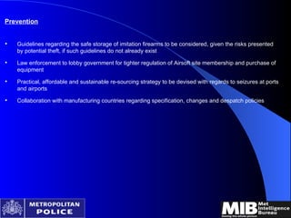 London Imitation Firearms Operation | PPT | Crime & Harmful Acts to ...