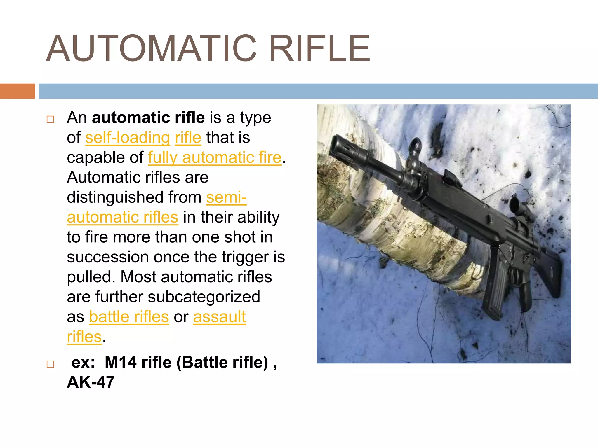 Rifle in forensic ballistics | PPTX