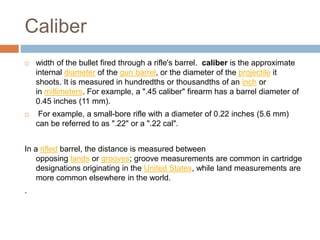 Rifle in forensic ballistics | PPTX