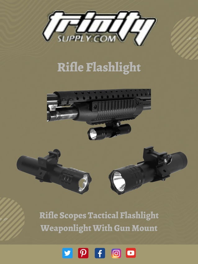 Rifle Scopes Tactical Flashlight Weaponlight With Gun Mount | PDF