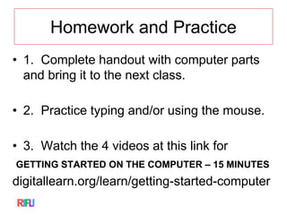 RIFLI-Computer-Basics-Part-1-1 lecture not | PPTX