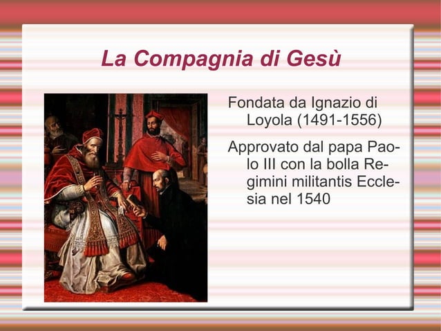 Riforma cattolica e controriforma | ODP