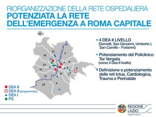 La riforma sanitaria: come cambia la rete della salute a Roma | PDF