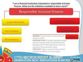 Responsible Inclusive Finance | PPTX | Government Support and Welfare ...