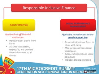 Responsible Inclusive Finance | PPTX | Government Support and Welfare ...