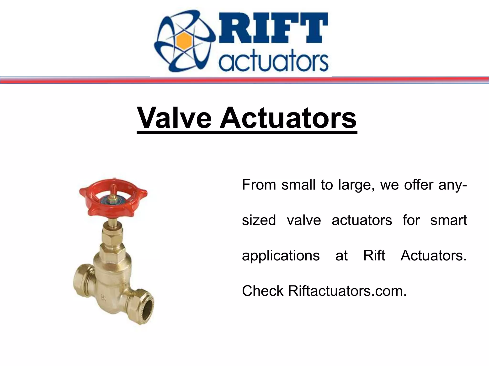Electric Actuators | PPT