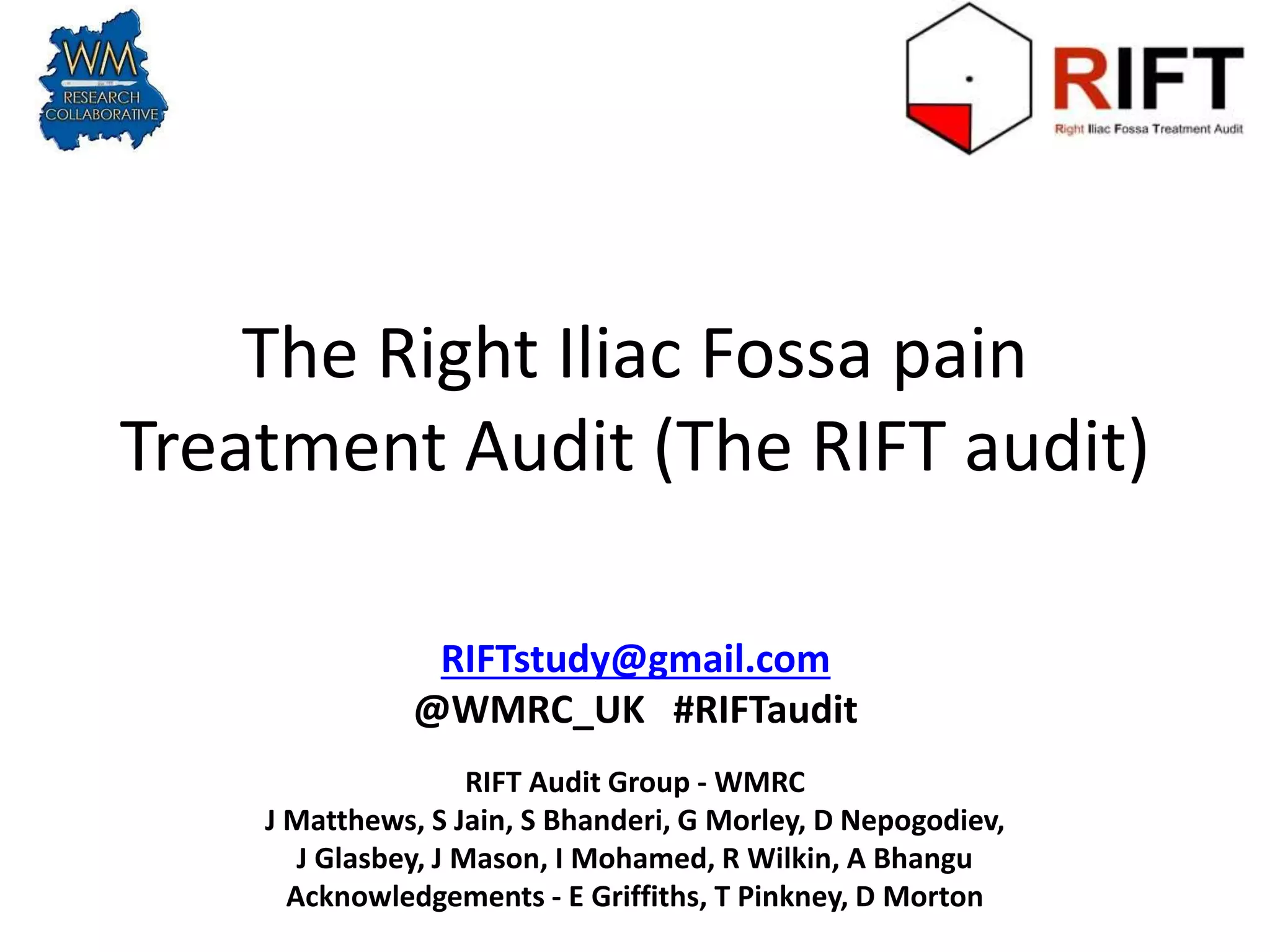 Rift presentation v3.1 wmrc feb | PPT