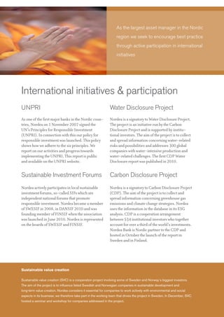 Responsible investment & governance annual report_2010 | PDF