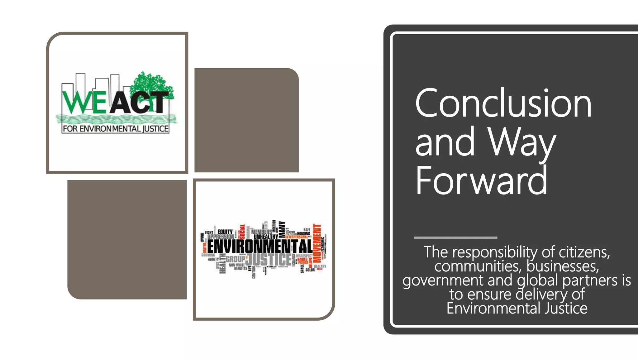 Environmental Responsibility and Enforcement of Environmental ...