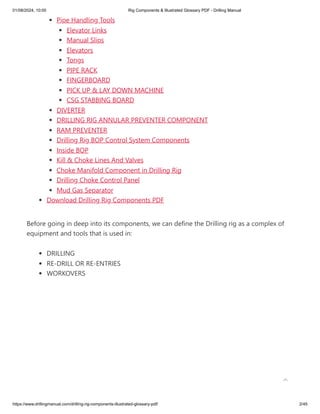 Rig Components & Illustrated Glossary PDF - Drilling Manual.pdf