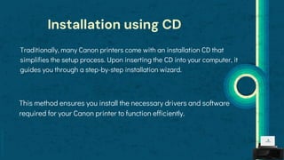 Examining Canon Printer Installation Modes | Printershut | PPTX