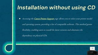 Examining Canon Printer Installation Modes | Printershut | PPTX