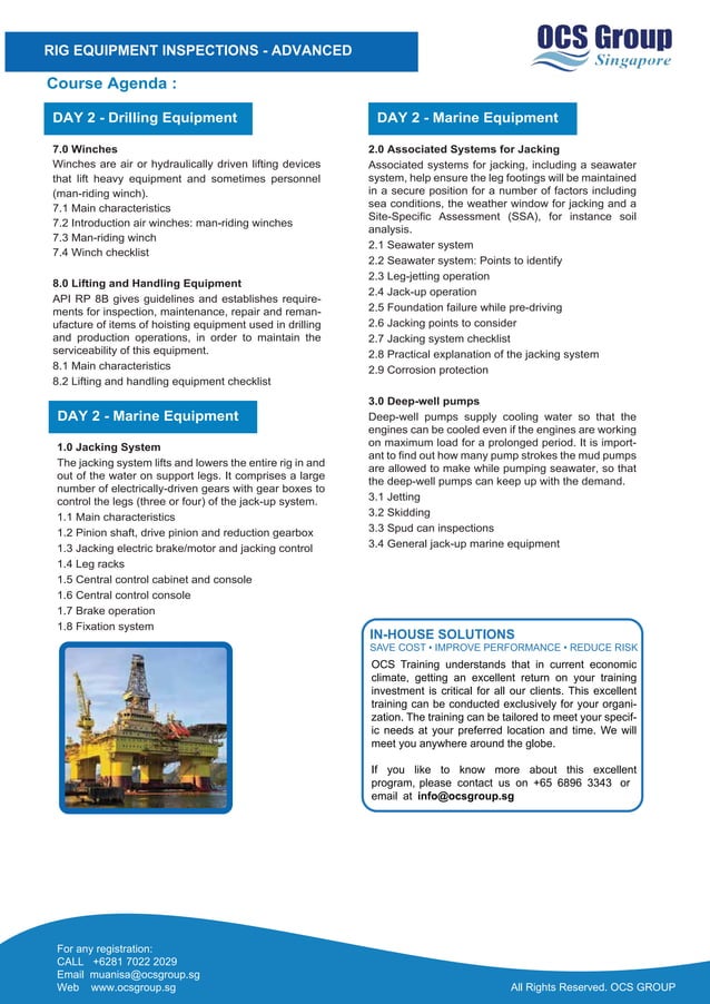 Rig Equipment Inspection Advanced- Muanisa_2025 | PDF